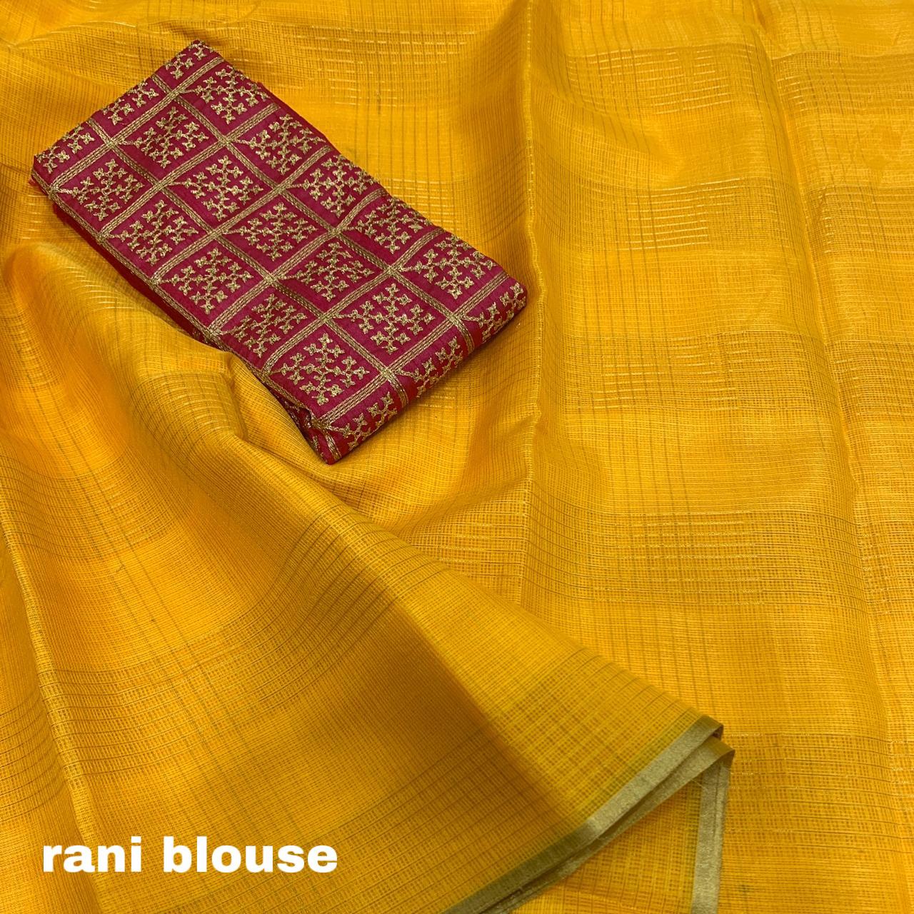 Kota checks saree zari pattu border sarees | siri designers