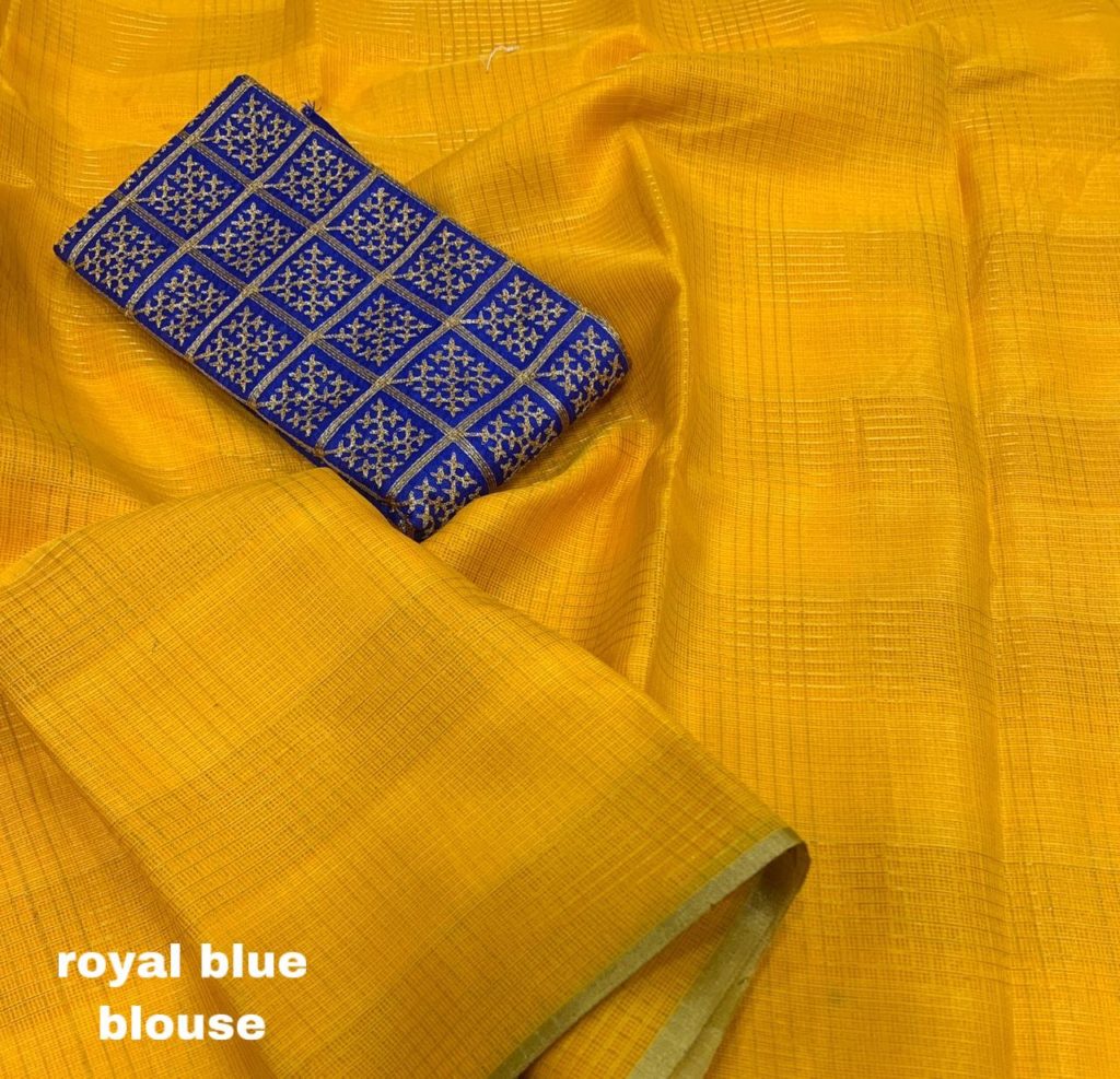 Kota checks saree zari pattu border sarees | siri designers