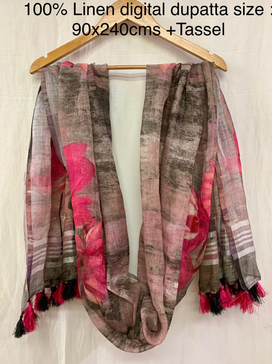 Pure Linen Dupattas With Price | siri designers