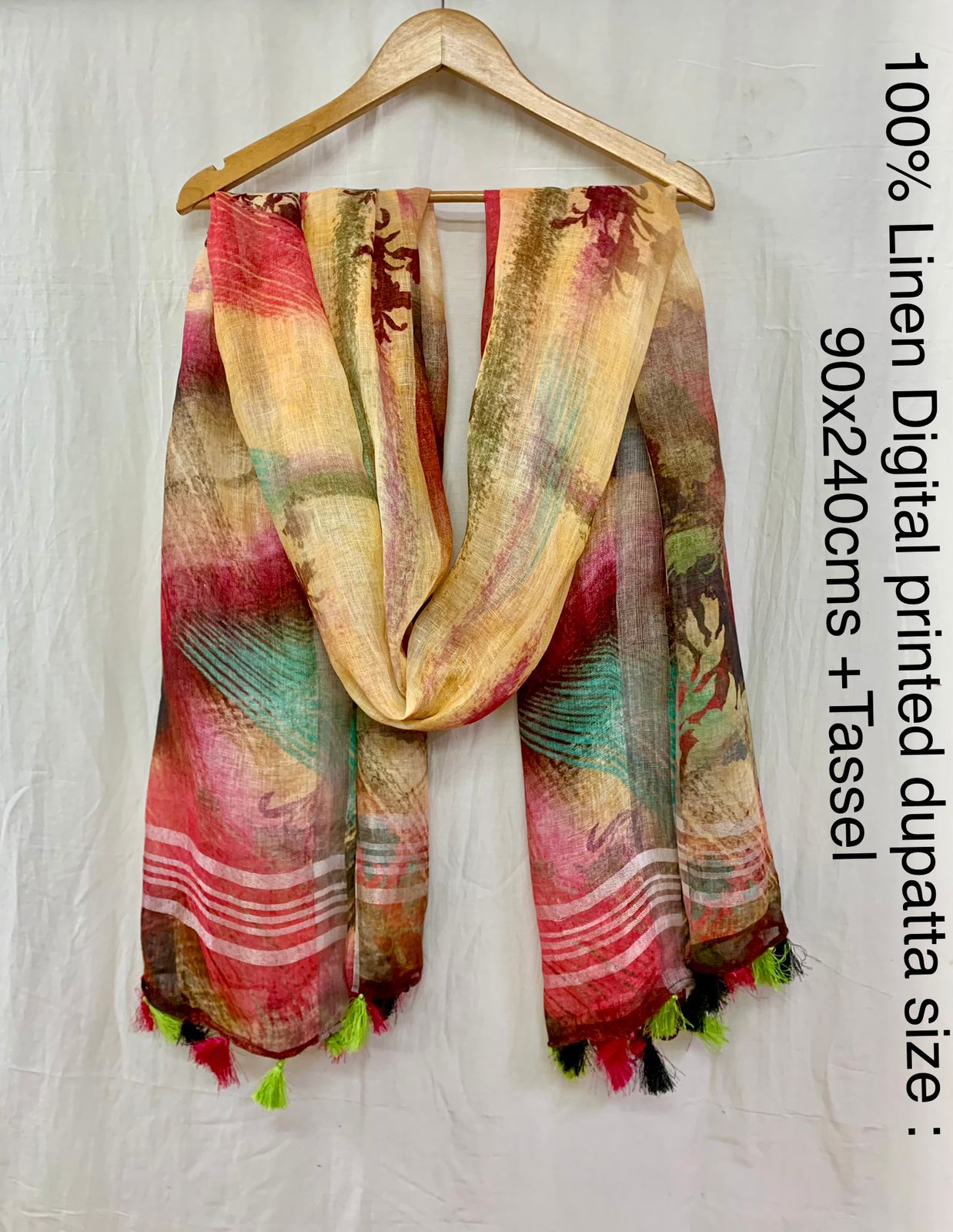 Pure Linen Dupattas With Price | siri designers