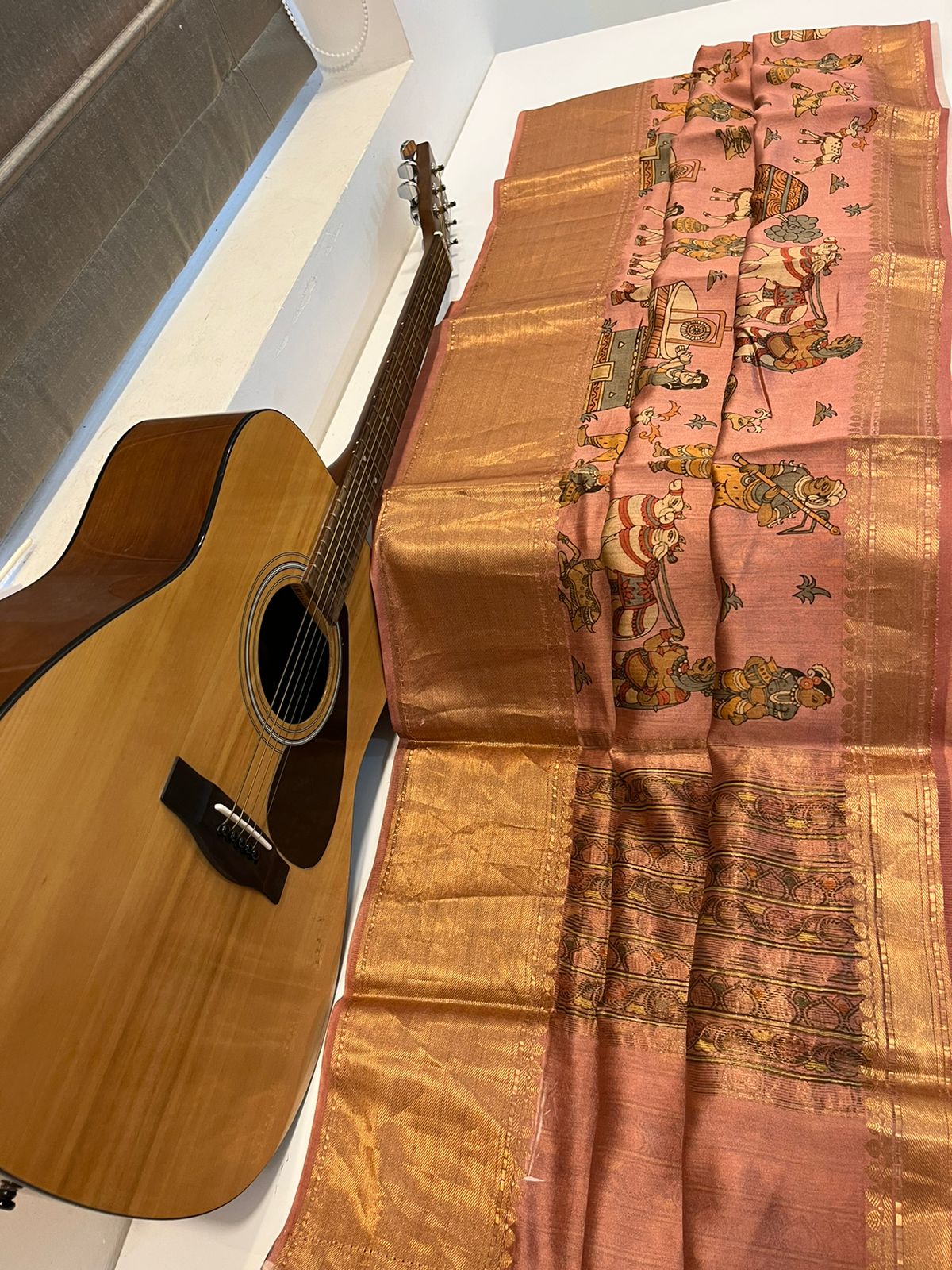 Pure Handloom Dupion Silk Pen Kalamkari Sarees | siri designers