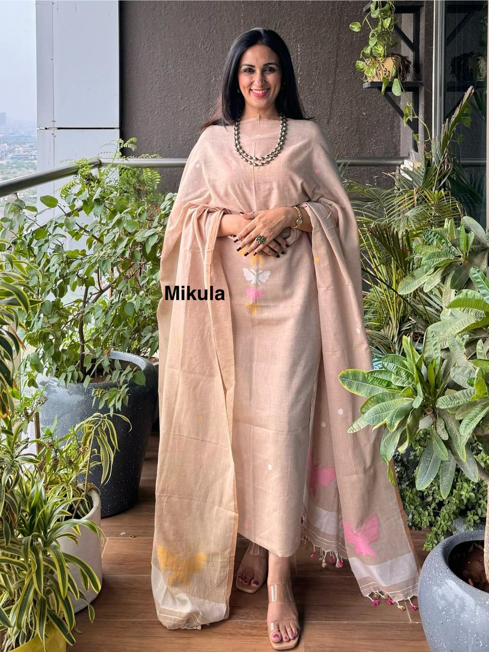 Latest Cotton Jamdhani Suits | siri designers
