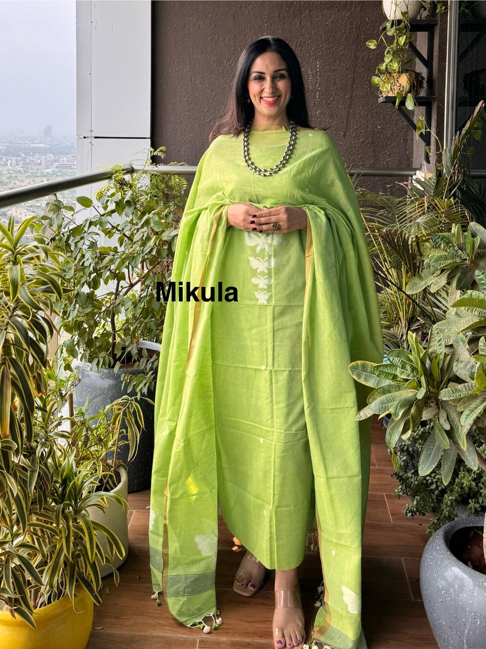 Latest Cotton Jamdhani Suits | siri designers