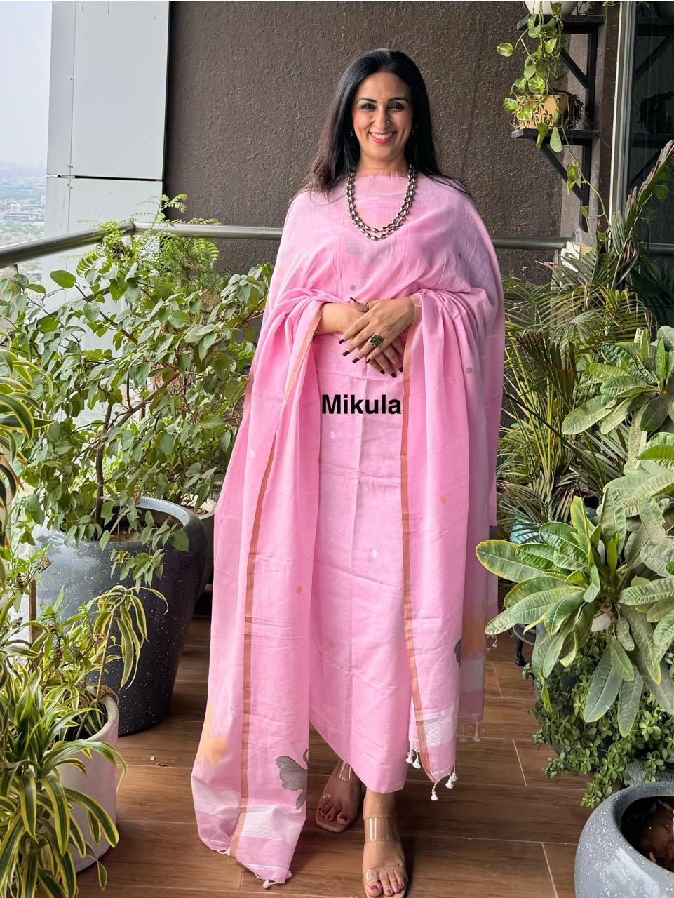 Latest Cotton Jamdhani Suits | siri designers