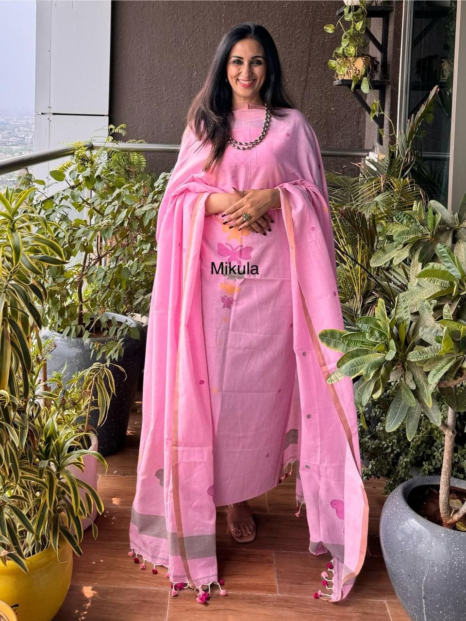 Latest Cotton Jamdhani Suits | siri designers