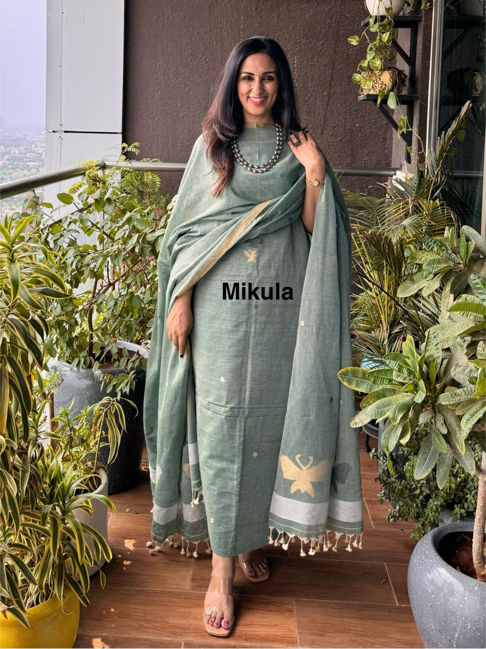 Latest Cotton Jamdhani Suits | siri designers