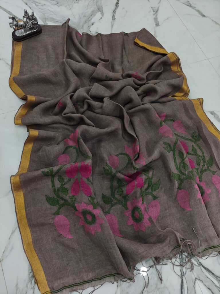 Pure Jayshree Linen Sarees | siri designers