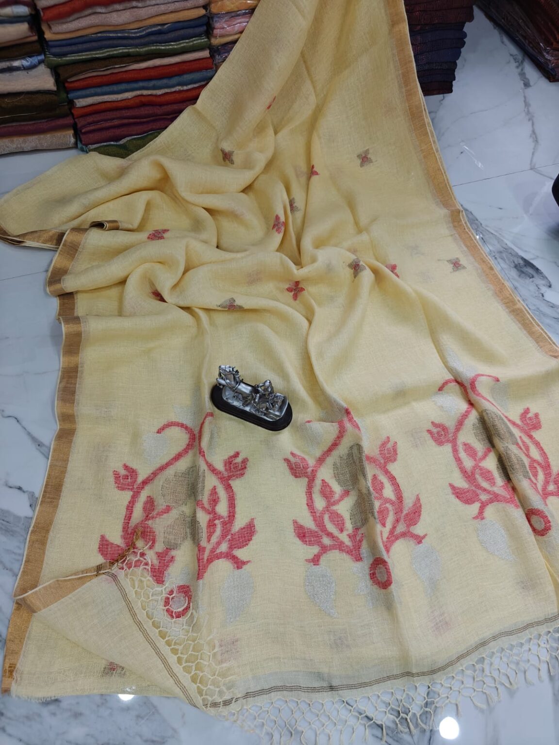 Pure Jayshree Linen Sarees | siri designers