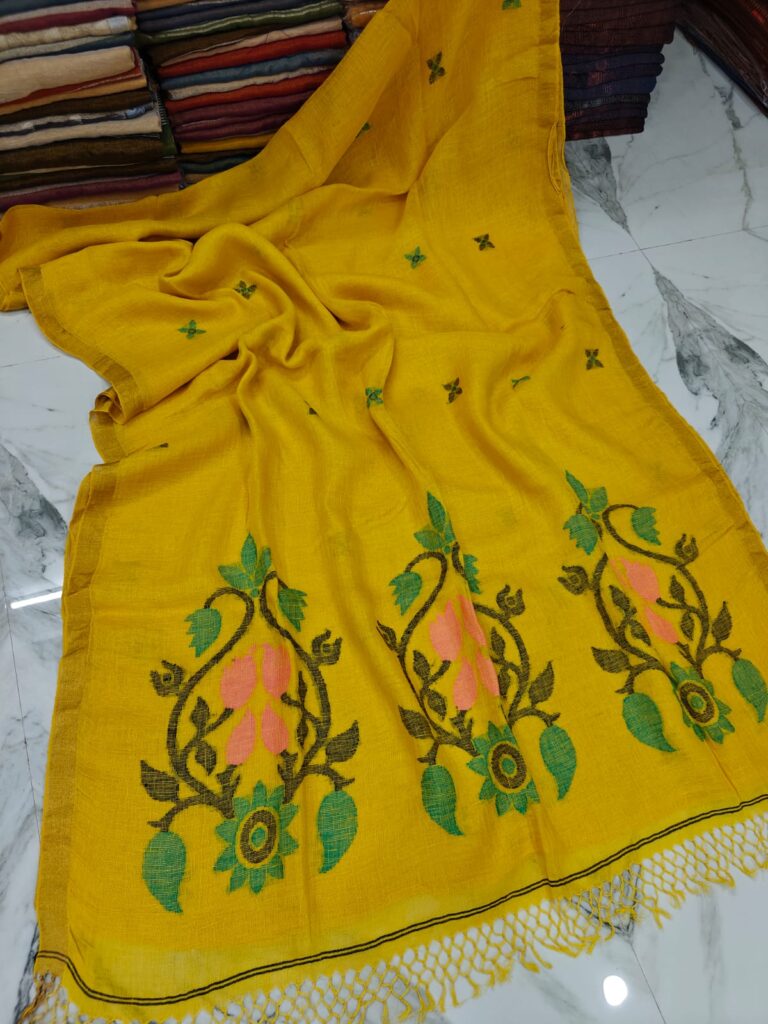 Pure Jayshree Linen Sarees | siri designers