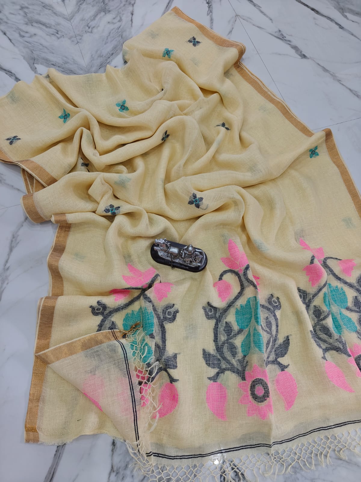 Pure Jayshree Linen Sarees | siri designers