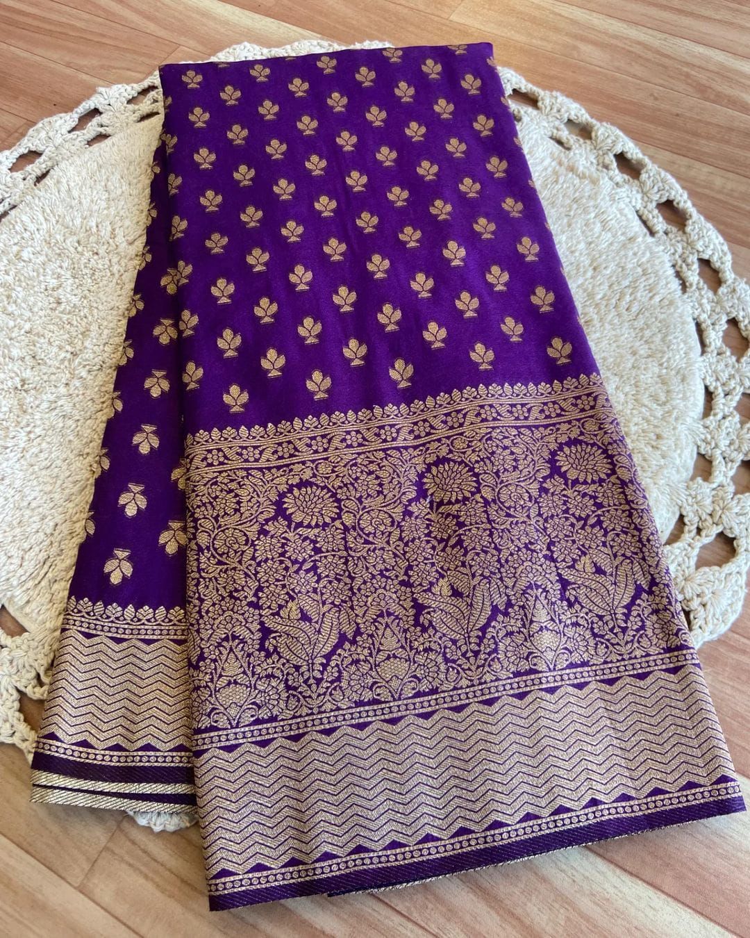 Pure Soft Khadi Crepe Silk Sarees | siri designers